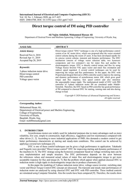 IRJET- Speed Control of Brushless DC Motor using Pulse Width Modulation Technique | PDF