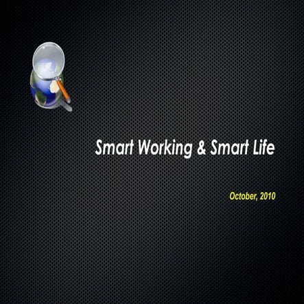 Smart Working & Smart Life | PPT