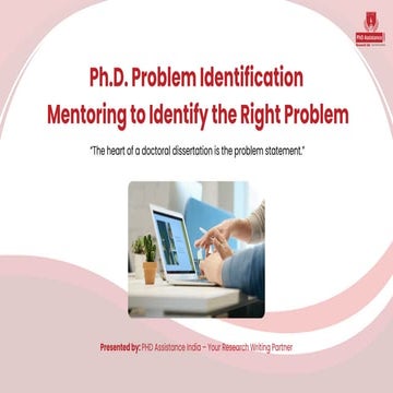 Mastering Problem Identification for Successful PhD Research | PDF