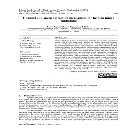 Channel and spatial attention mechanism for fashion image captioning ...