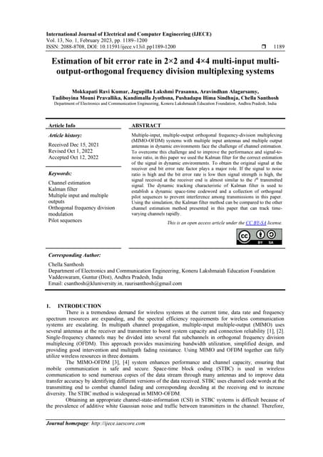 Indexed-channel estimation under frequency and time-selective fading channels in high-mobility ...