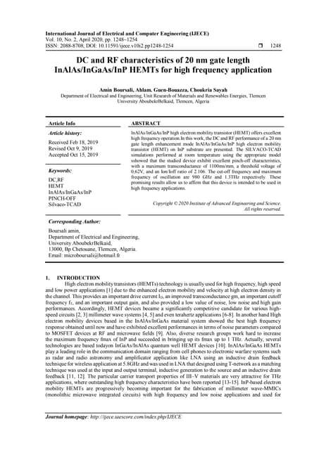 High electron mobility transistor | PDF