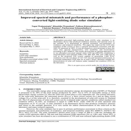 Improved spectral mismatch and performance of a phosphorconverted light ...