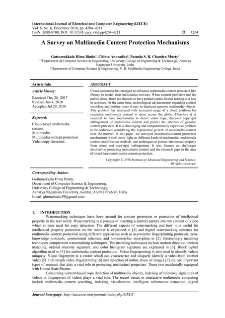 Cloud-Based Multimedia Content Protection System | PDF