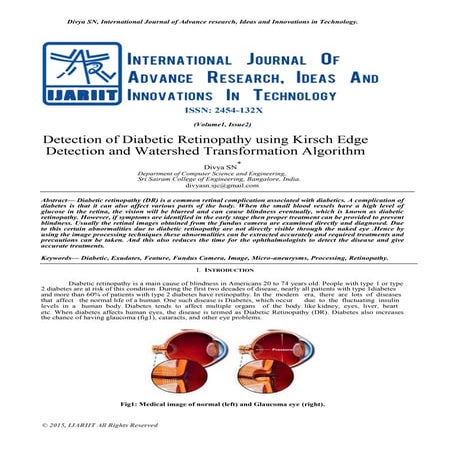 Detection Of Diabetic Retinopathy Using Kirsch Edge Detection And Watershed Transformation