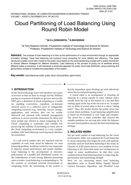 Survey On Load Rebalancing For Distributed File System In Cloud Pdf