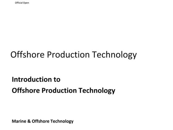 Fpso – general overview of conversion & topside process description ...