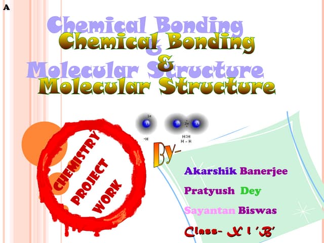 Chemical bonding Powerpoint | PPTX