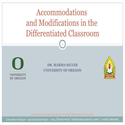Accommodations and Modifications in the Differentiated Classroom | PPT