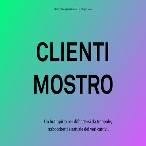 Clienti Mostro | PDF