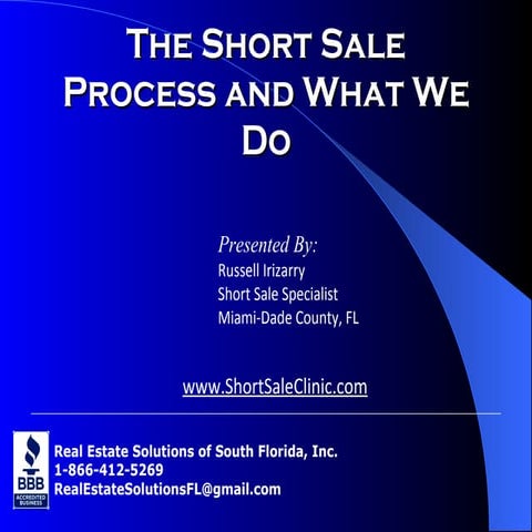 Struggling Homeowner Short Sale Process | PDF