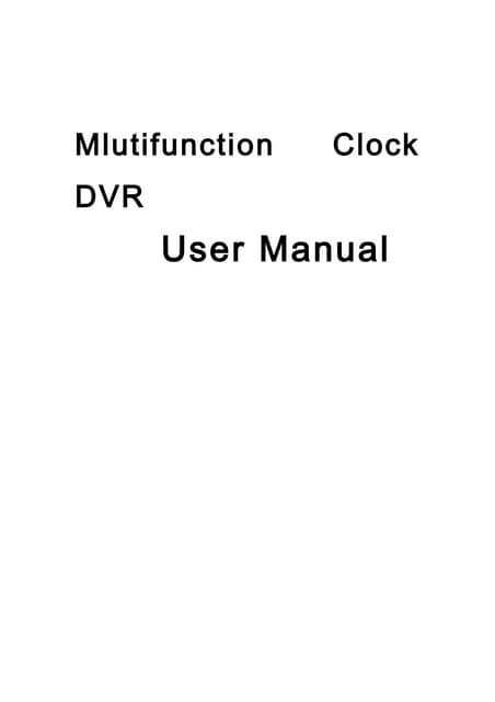 The smallest mini camera user manual | DOC