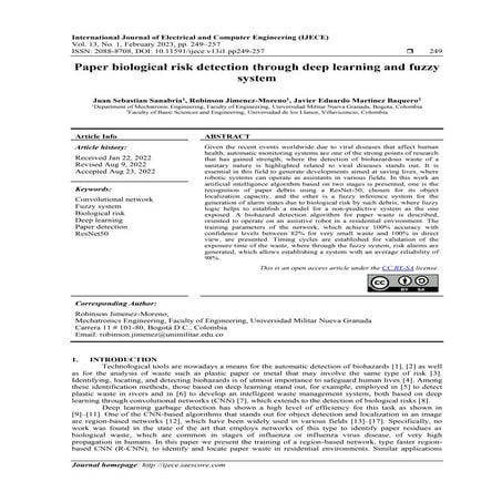 CNN-based plastic waste detection system | PDF