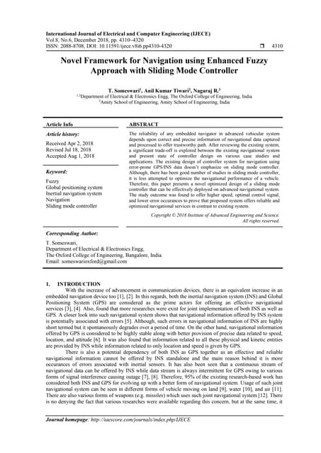 Novel Framework For Navigation Using Enhanced Fuzzy Approach With