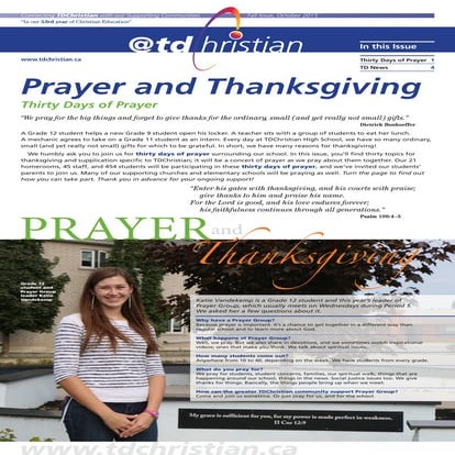 @TD Newsletter October 2015 | PDF | Christianity | Religion & Spirituality