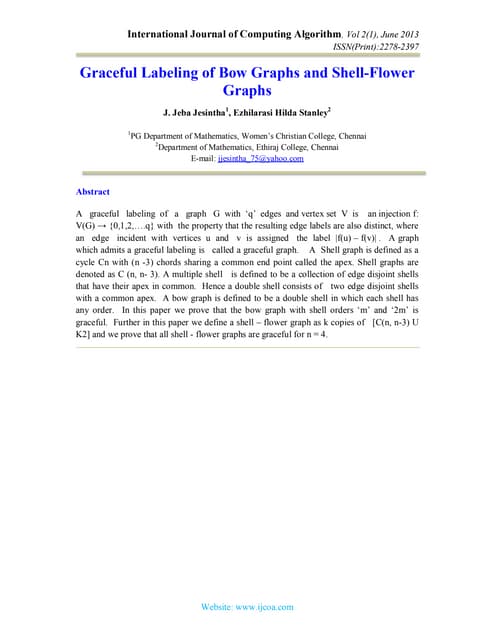 Pair Sum Labeling of Some Special Graphs | PDF