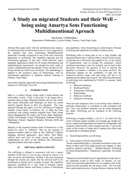 Capability approach Theory Amartya Sen | PPT