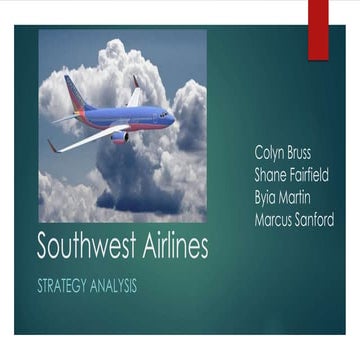 Revenue Generation Strategies for Southwest Airlines | PPTX