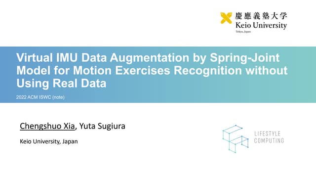 Virtual Imu Data Augmentation By Spring Joint Model For Motion