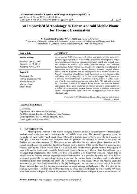 Mobile forensics | PPT