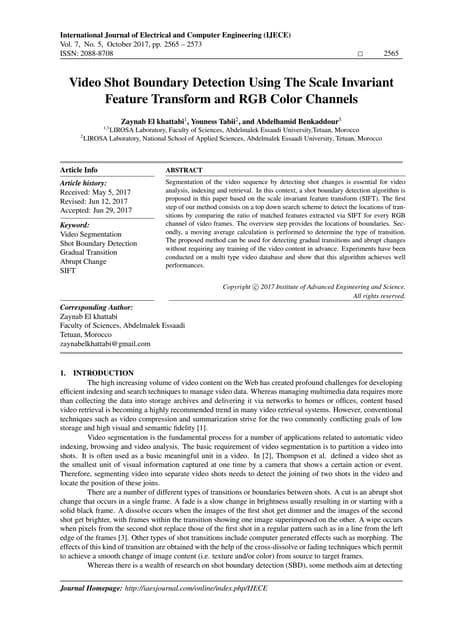 Effective Object Detection And Background Subtraction By Using M O I Pdf