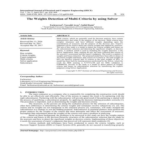 IMPLEMENTASI ALGORITMA SMARTER FOR THE DETERMINATION OF THE THESIS ...