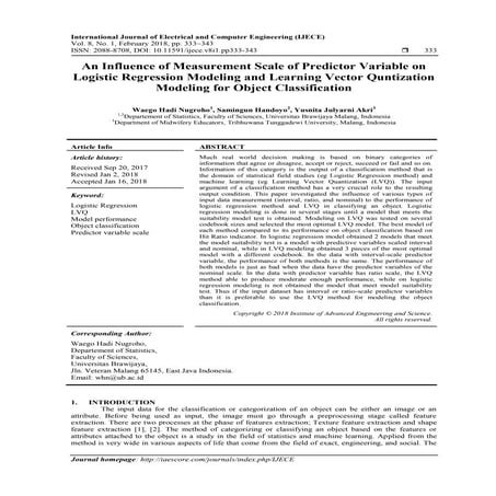 An Influence Of Measurement Scale Of Predictor Variable On Logistic Regression Modeling And