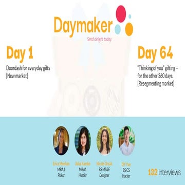 Daymaker engr 245 lean launchpad stanford 2020 | PPTX