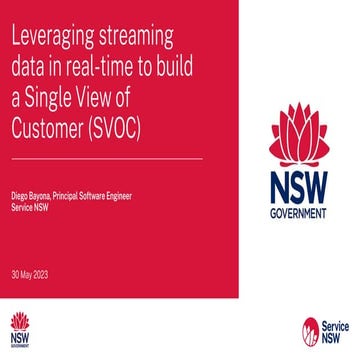 Leveraging streaming data in real-time to build a Single View of ...
