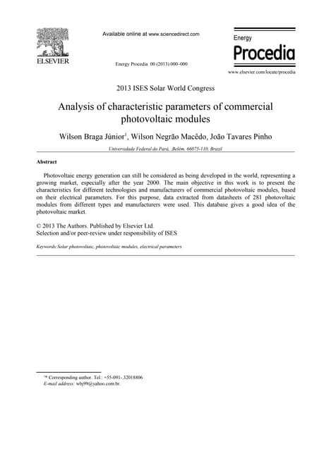 New Technologies In PV system | PPT