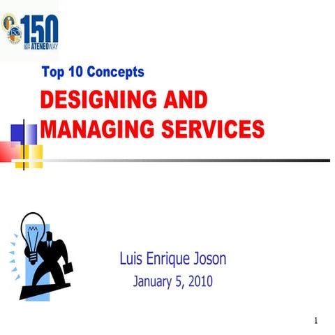 Chapter 13 Designing and Managing Services: Top Ten Concepts | PPT ...