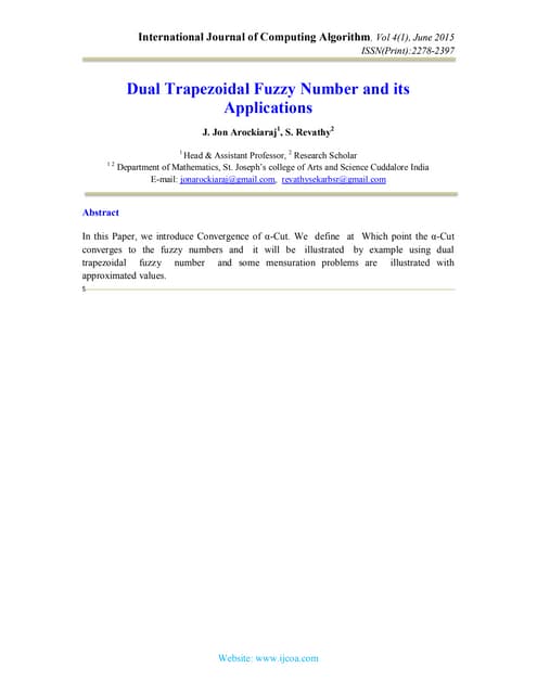 Algorithm for Fully Fuzzy Linear System with Hexegonal Fuzzy Number ... Algorithm for Fully Fuzzy Linear System with Hexegonal Fuzzy Number ...