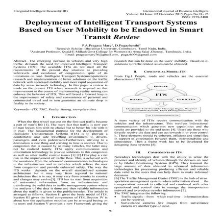 Deployment of Intelligent Transport Systems Based on User Mobility to ...