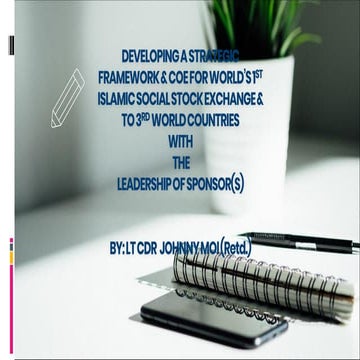 World's First Islamic Social Stock Exchange - By Lt Cdr Johnny Moi ...