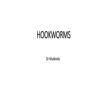 Parasitology: Hook worm and Stronglyoides stercoralis | PDF