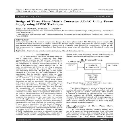 Matrix based AC-DC converter | PPT