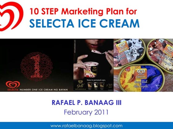 10 step by step marketing plan selecta ice cream | PPT