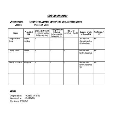 Risk Assessment | PPT
