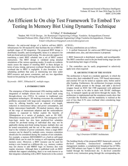 An Efficient Ic On chip Test Framework To Embed Tsv Testing In Memory ... An Efficient Ic On chip Test Framework To Embed Tsv Testing In Memory ...