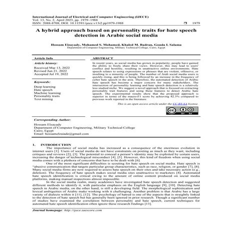Hate Speech Detection In Multilingual Text Using Deep Learning Pdf