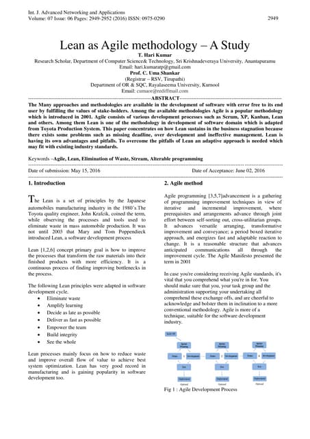 IRJET- Study on Agile Management in Construction Project using Scrumban Methodology | PDF