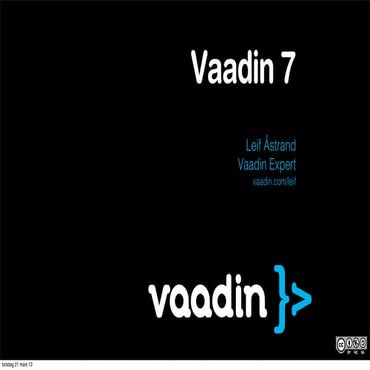 Introduction to Vaadin 7 | PDF