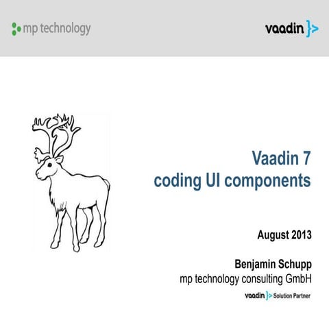 Vaadin7 Coding Ui Components Pptx Web Development Internet
