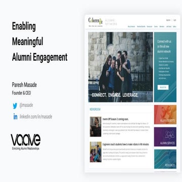 Enabling Meaningful Alumni Engagement for Corporates | PDF | Resume ...
