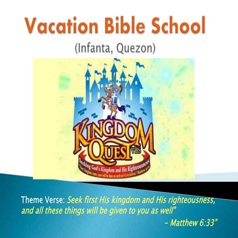 Vacation bible school | PPTX