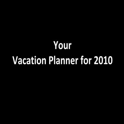 Vacation planner | PPS