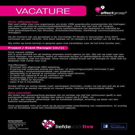Vacaturetekst management assistent | PDF