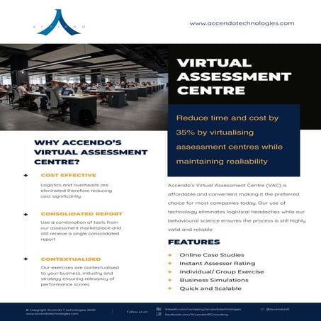 Accendo's Virtual Assessment Centre Solution | PDF