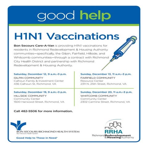 Free H1N1 vaccine info | PDF