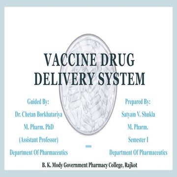 VACCINE DRUG DELIVERY SYSTEM: DEFINITTION, EVOLUTION & TYPES OF ...